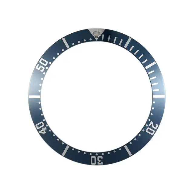 MOD 38mm*30.6MM Black Blue slope Aluminum Green Luminous Beads Bezel ...