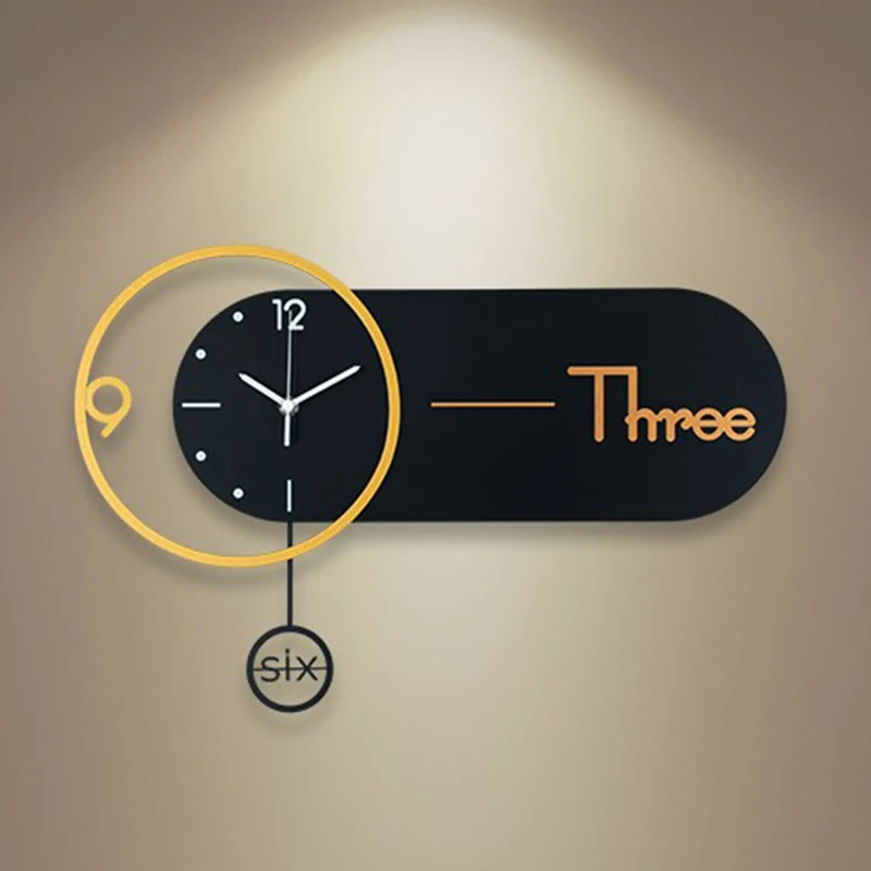 Modern Minimalist Digital Wall Clock