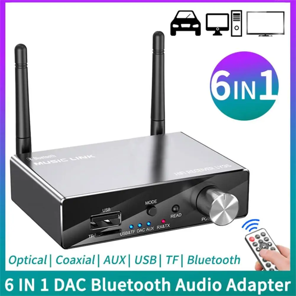 6-In-1-DAC-Bluetooth-5-3-Receiver-Transmitter-Optical-Coaxial-AUX-RCA ...