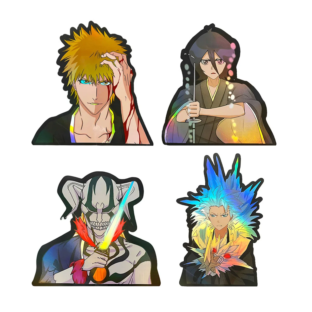 Bleach Kurosaki Ichigo Holographic Stickers Anime Laser Stickers ...