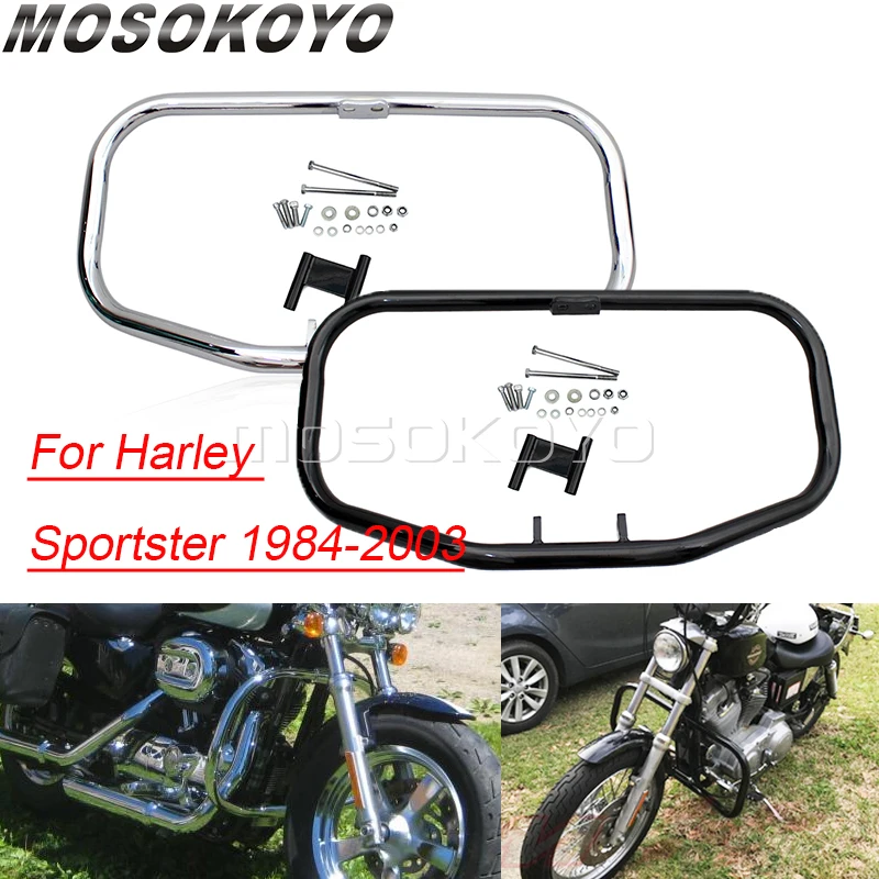 Motorcycle-Engine-Highway-Crash-Guard-Bar-For-Harley-Sportster-1984 ...