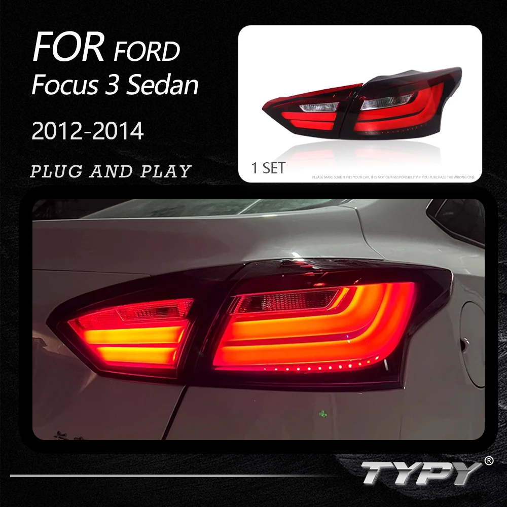 TYPY-Car-Tail-Lights-For-Ford-Focus-3-Sedan-2012-2014-LED-Car-Tail ...