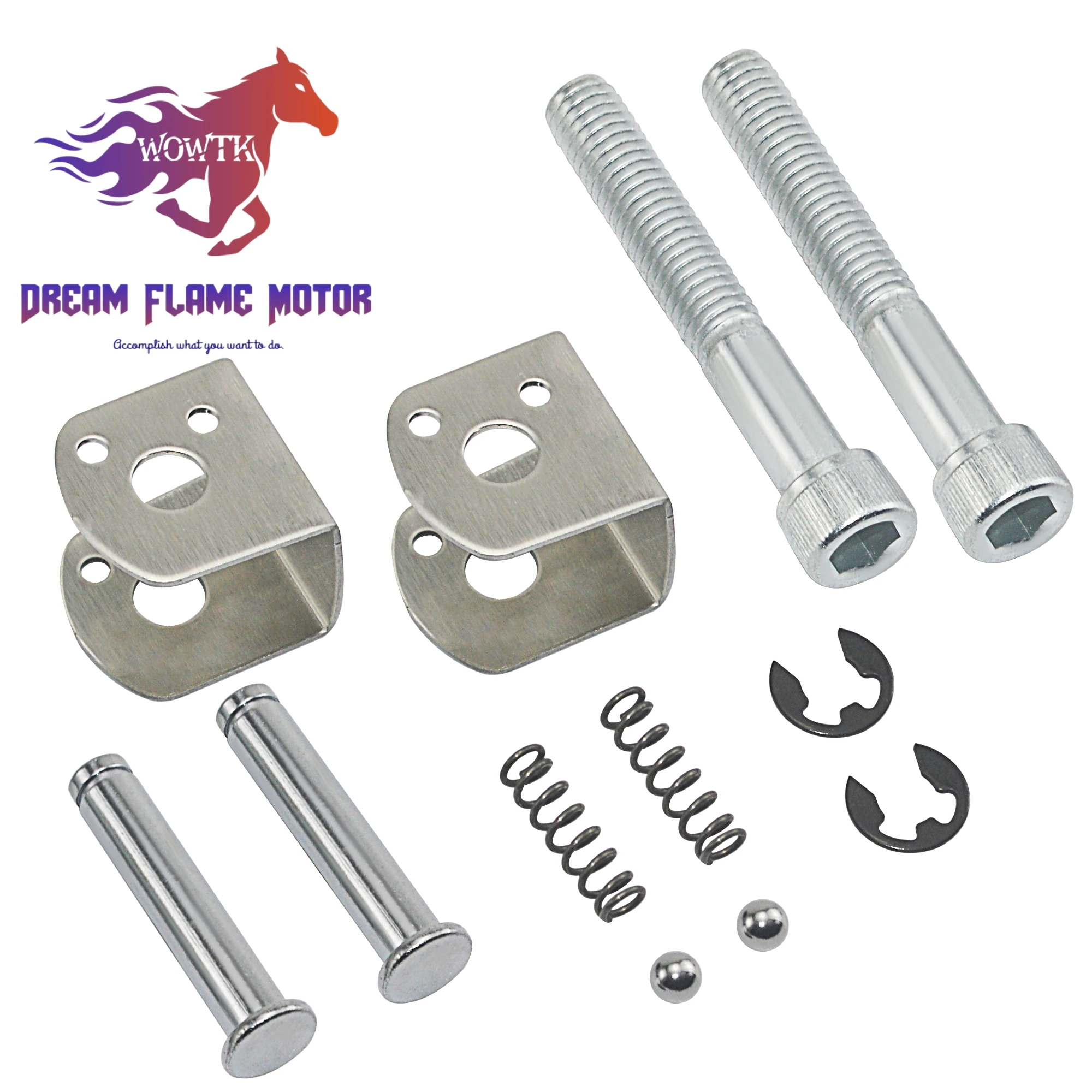 12x-FootPegs-Motorcycles-Mount-Kit-Pins-Footrest-Pedal-Pads-Bolt-For ...