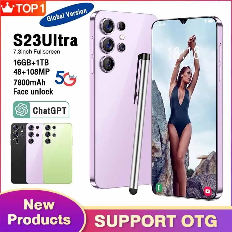 New-Original-S23-Ultra-7-3-HD-Full-Screen-Smart-Phone-5G-Smartphone ...