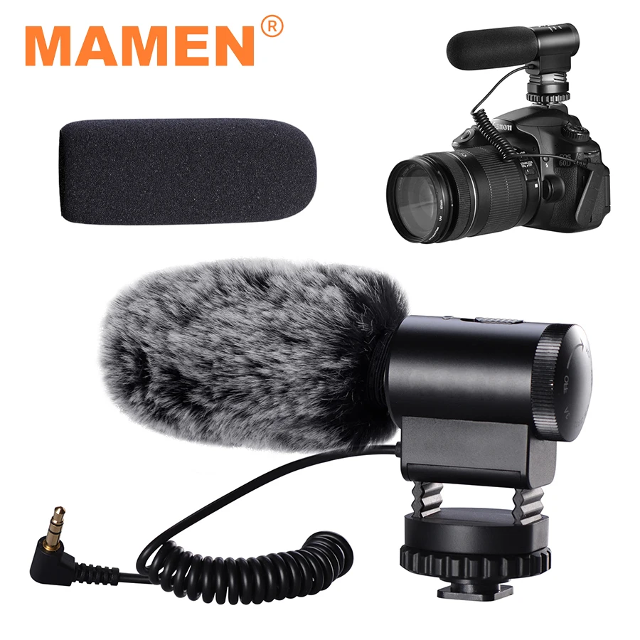 MAMEN-Aluminum-Alloy-Professional-Camera-Microphone-with-3-5mm-Plug-for ...