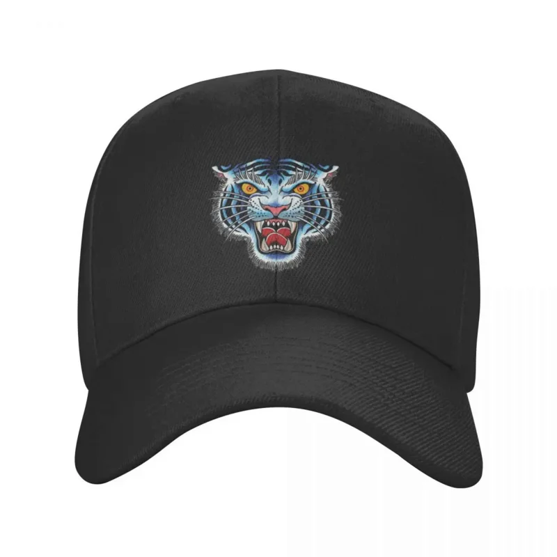 Fashion-Unisex-Gothic-Traditional-Tattoo-Tiger-Head-Baseball-Cap-Adult ...