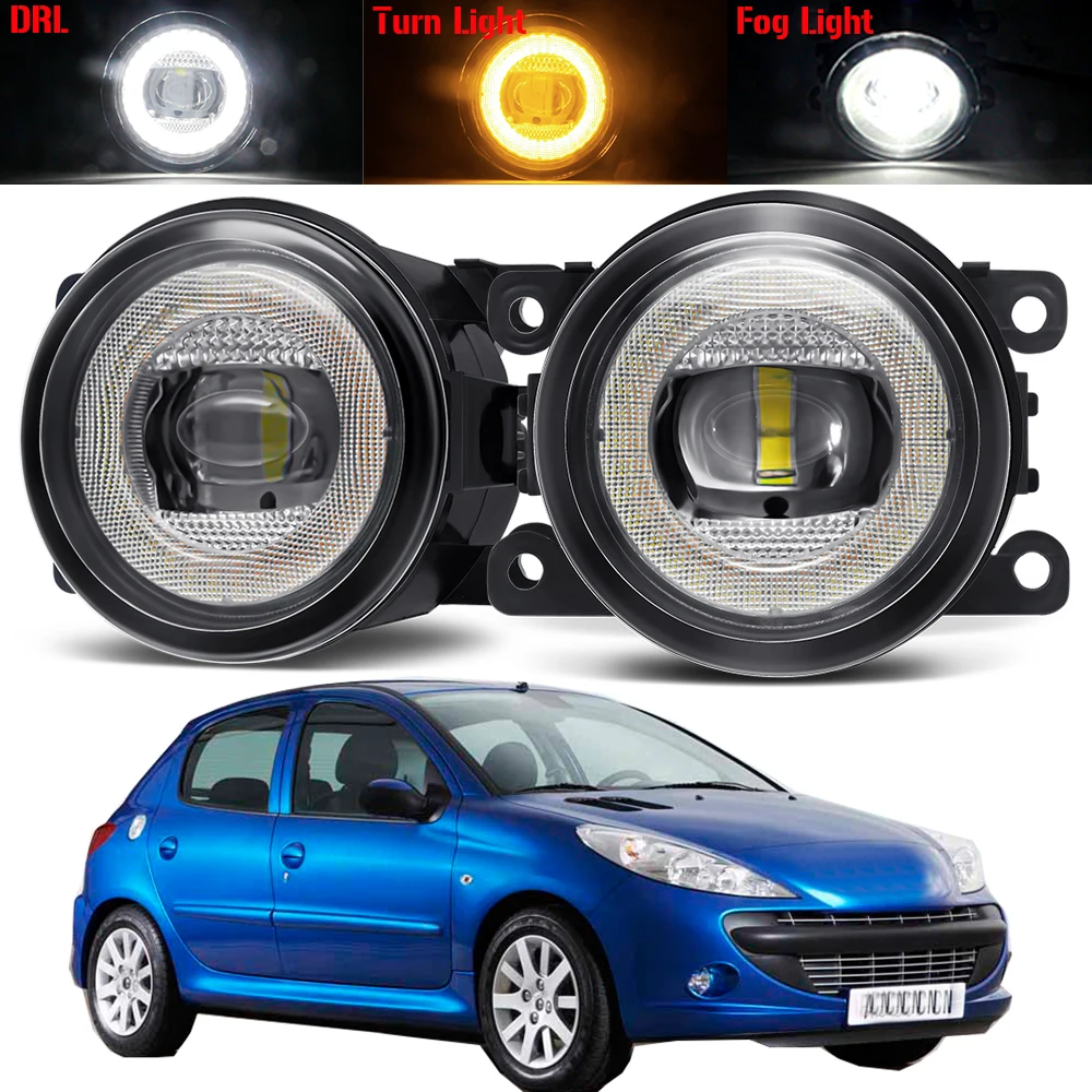 3IN1-30W-Car-Angel-Eye-Fog-Light-Assembly-For-Peugeot-206-Plus-206-T3E ...
