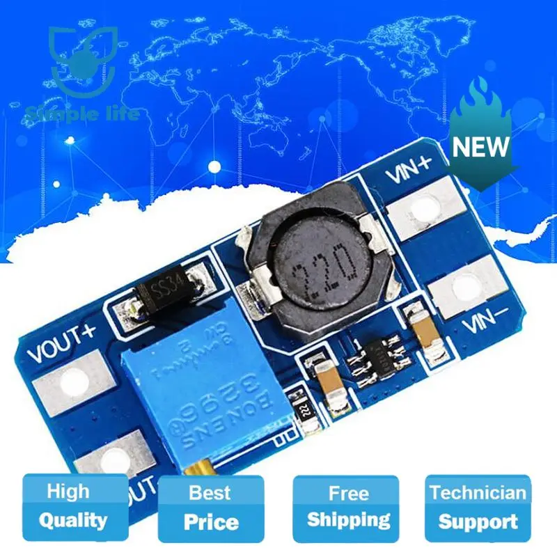 DC-DC-Adjustable-Boost-Module-2A-DC-DC-Boost-Step-up-Converter-Module ...
