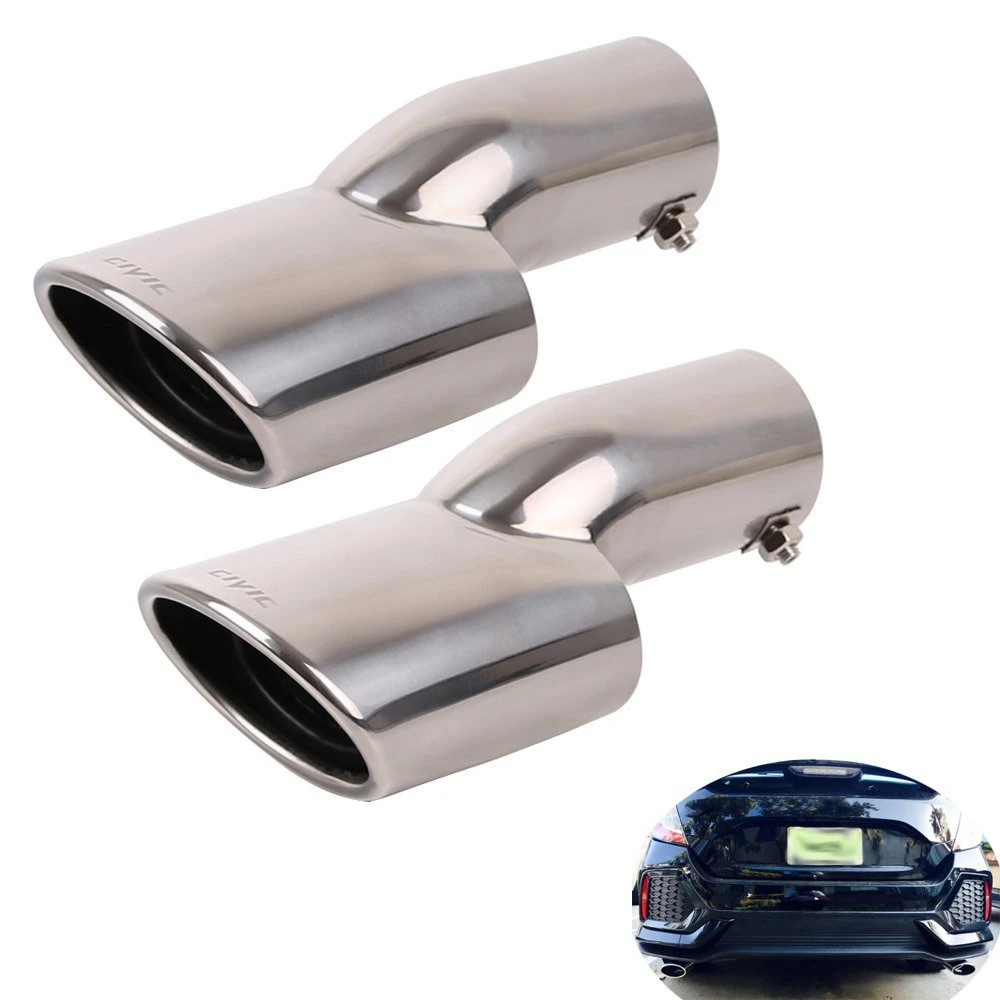 Rear-Exhaust-Muffler-End-Tail-Pipe-Outlet-Tips-for-Honda-Civic-10Th-Gen ...