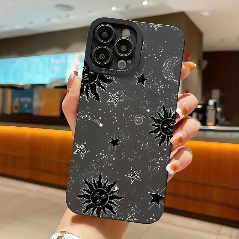 For-iPhone-15-16-Pro-Max-Case-Cartoon-Sun-Moon-Star-Phone-Case-For ...