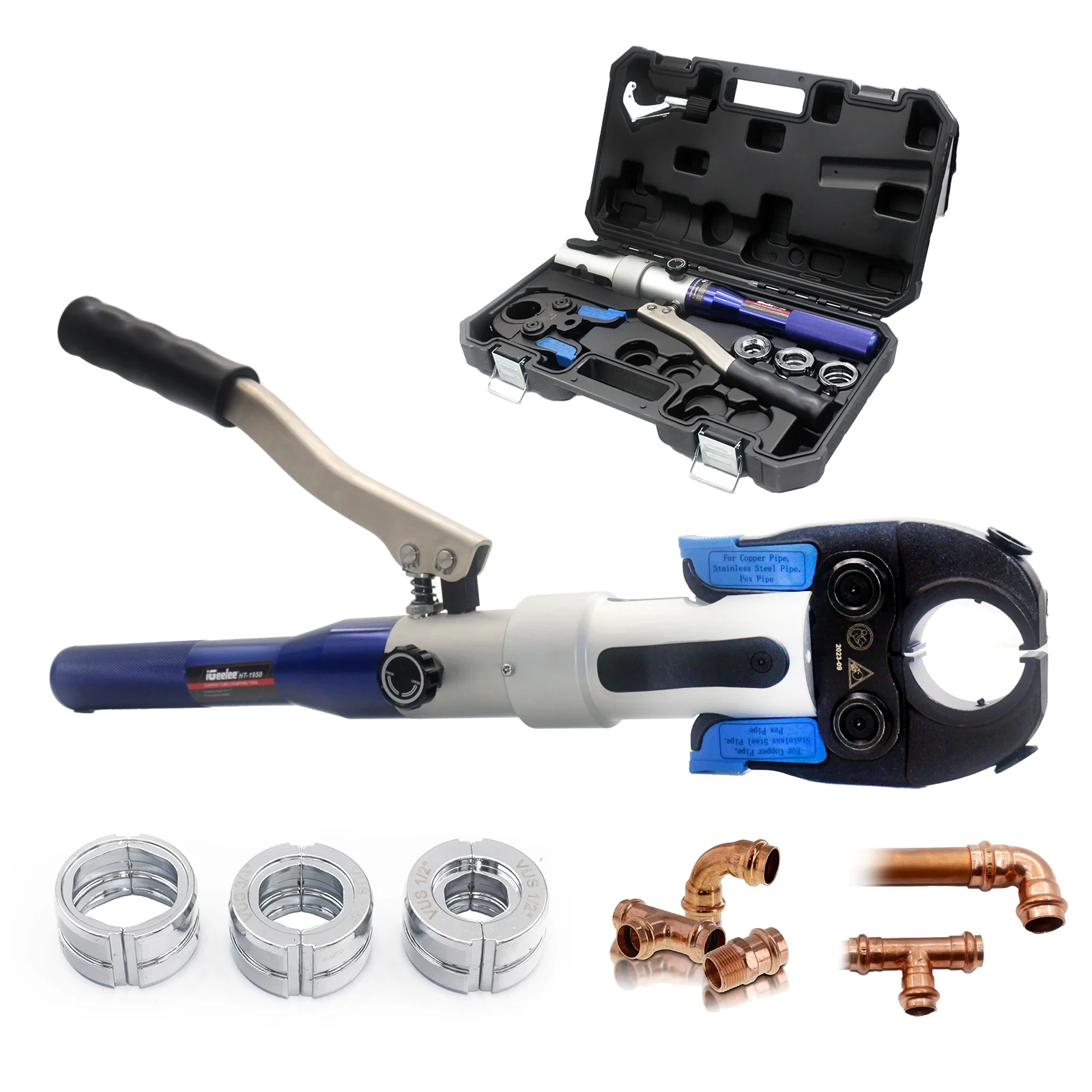 Hydraulic-Copper-Pipe-Press-Tool-HT-1950-ProPress-Copper-Fitting-Pipe ...