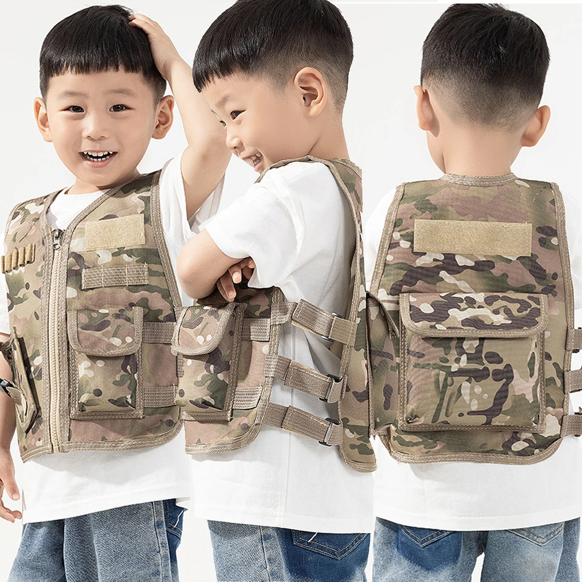 Kids-Camouflage-Military-Uniform-for-Boy-Special-Forces-Combat-Tactical ...