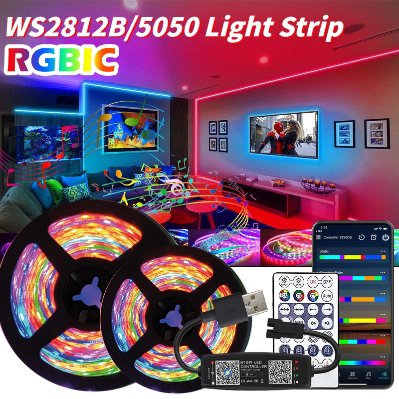 20M-12leds-M-LED-Strip-Lights-RGBIC-WS2812B-Chasing-Effect-Bluetooth ...