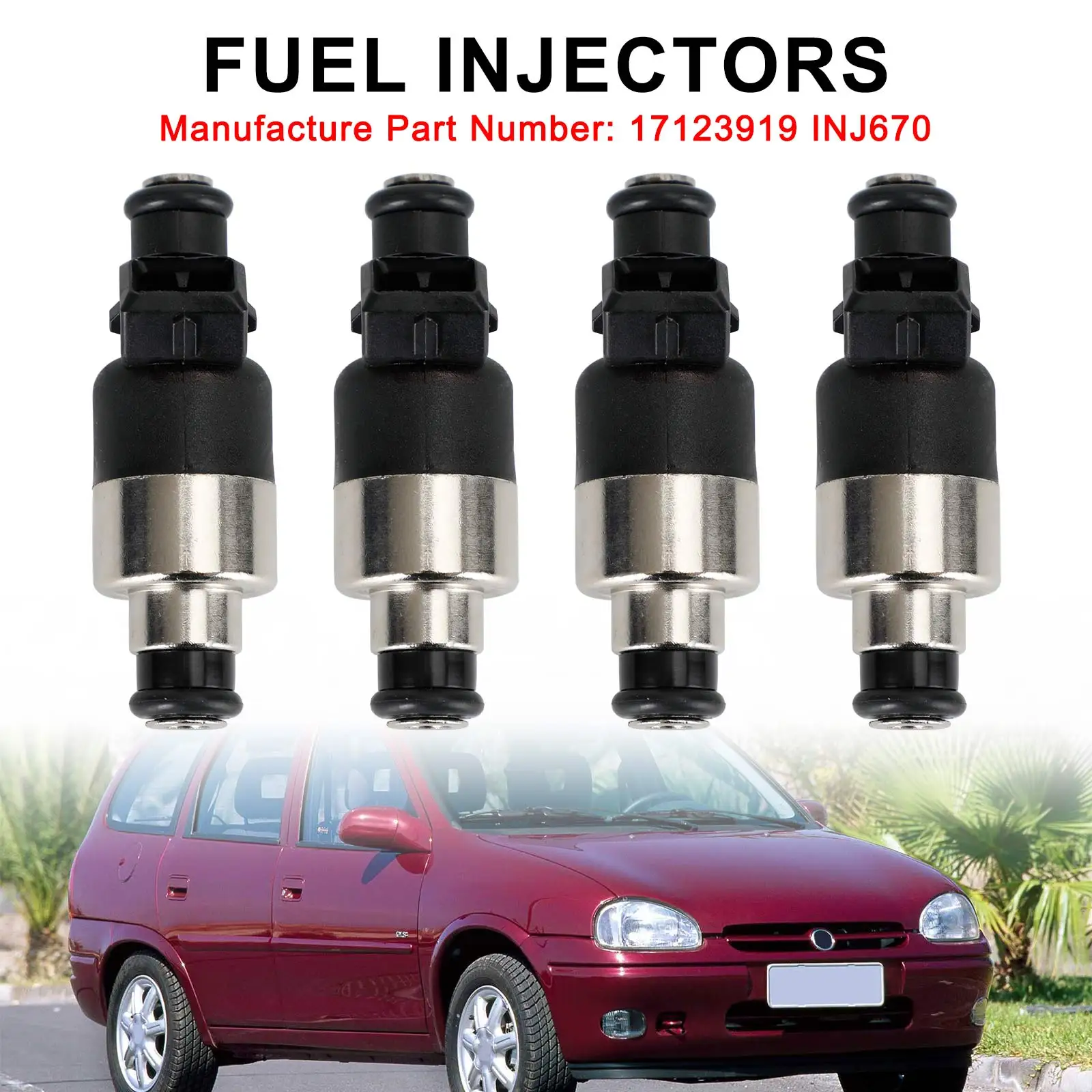 Artudatech-4PCS-Fuel-Injector-17123919-Fit-For-Chevrolet-Corsa-1996 ...