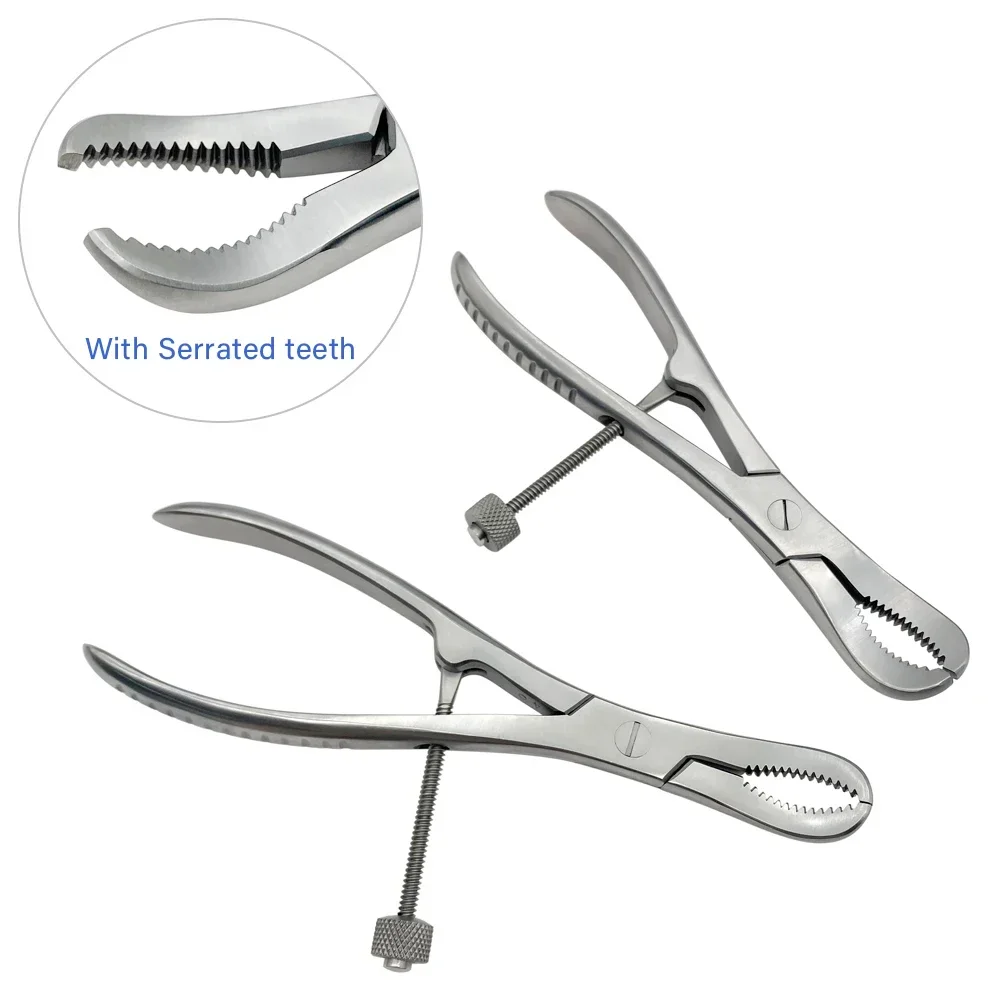 Stainless Steel Toothed Phalanges Reduction Forceps Autoclavable Bone ...
