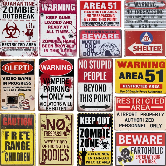 No Zombie Sign