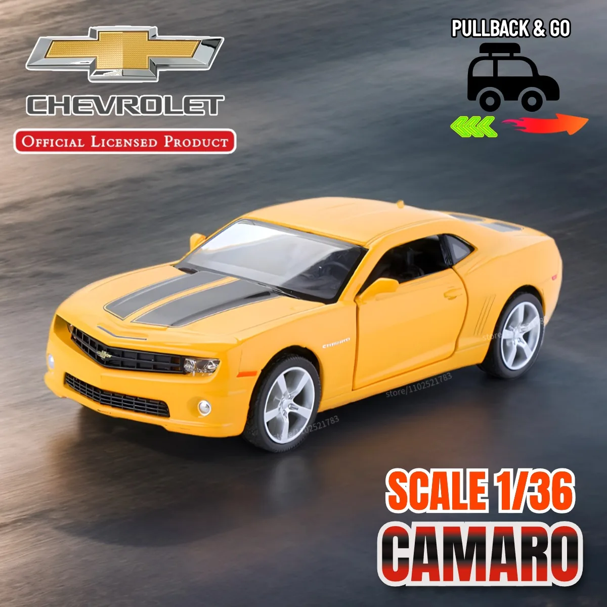 1-36-Chevrolet-Camaro-Replica-Car-Model-Scale-Metal-Diecast-Miniature ...