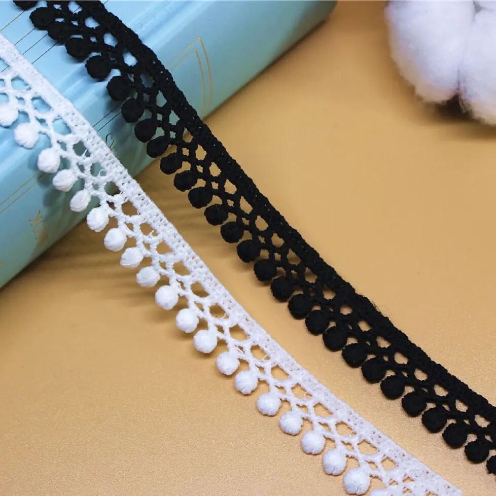 2/5 Yards 15mm Wide Cotton Tassel Lace Cotton Embroidery Ribbon Lace ...
