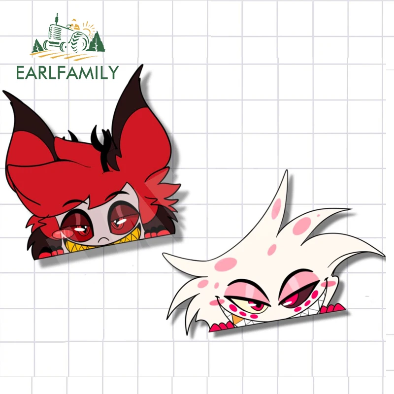 EARLFAMILY-13cm-for-HAZBIN-Furry-Peeker-Car-Stickers-Anime-Graffiti ...