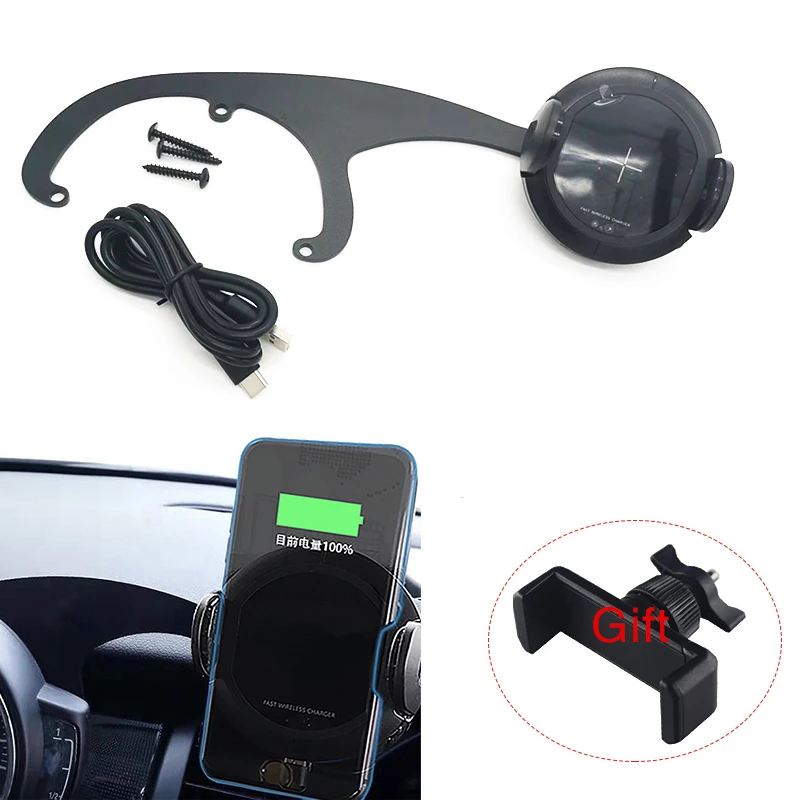 Wireless-Charging-Phone-Holder-for-BMW-MINI-Clubman-R55-Cooper-R56 ...