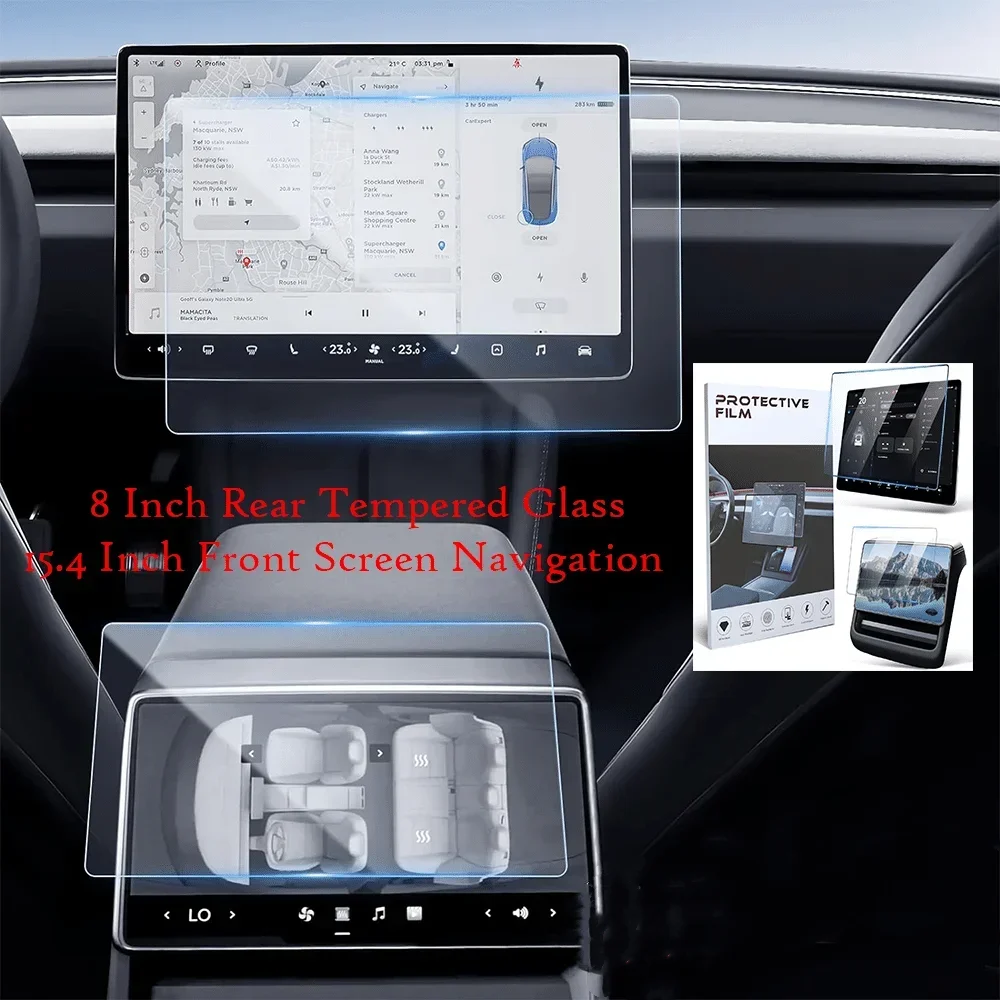 2PCS For Tesla Model 3 Highland 2024 15.4" Center Control Protective ...