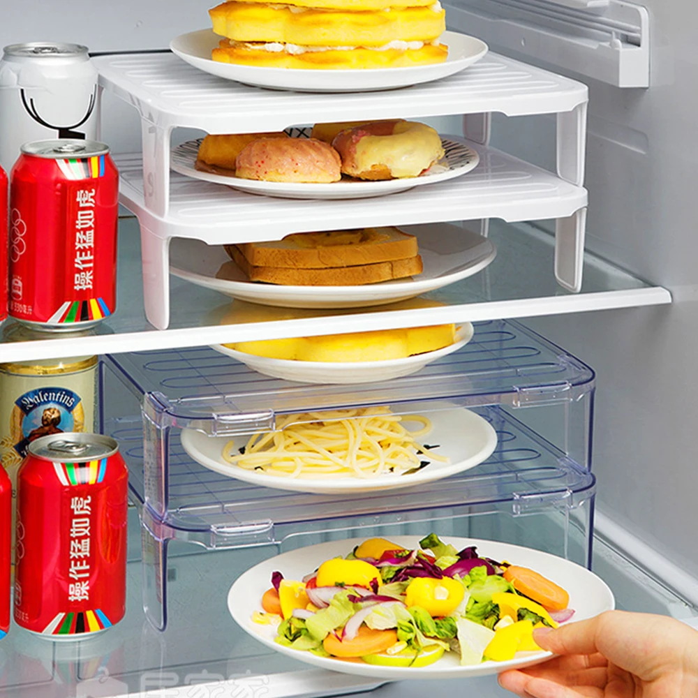 2PCS-Storage-Racks-for-Refrigerators-Stackable-Holder-Dish-Racks ...