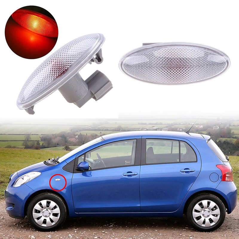 2Pcs-Car-Side-Turn-Signal-Lamp-12V-LED-Indicator-Warning-Light-81730 ...