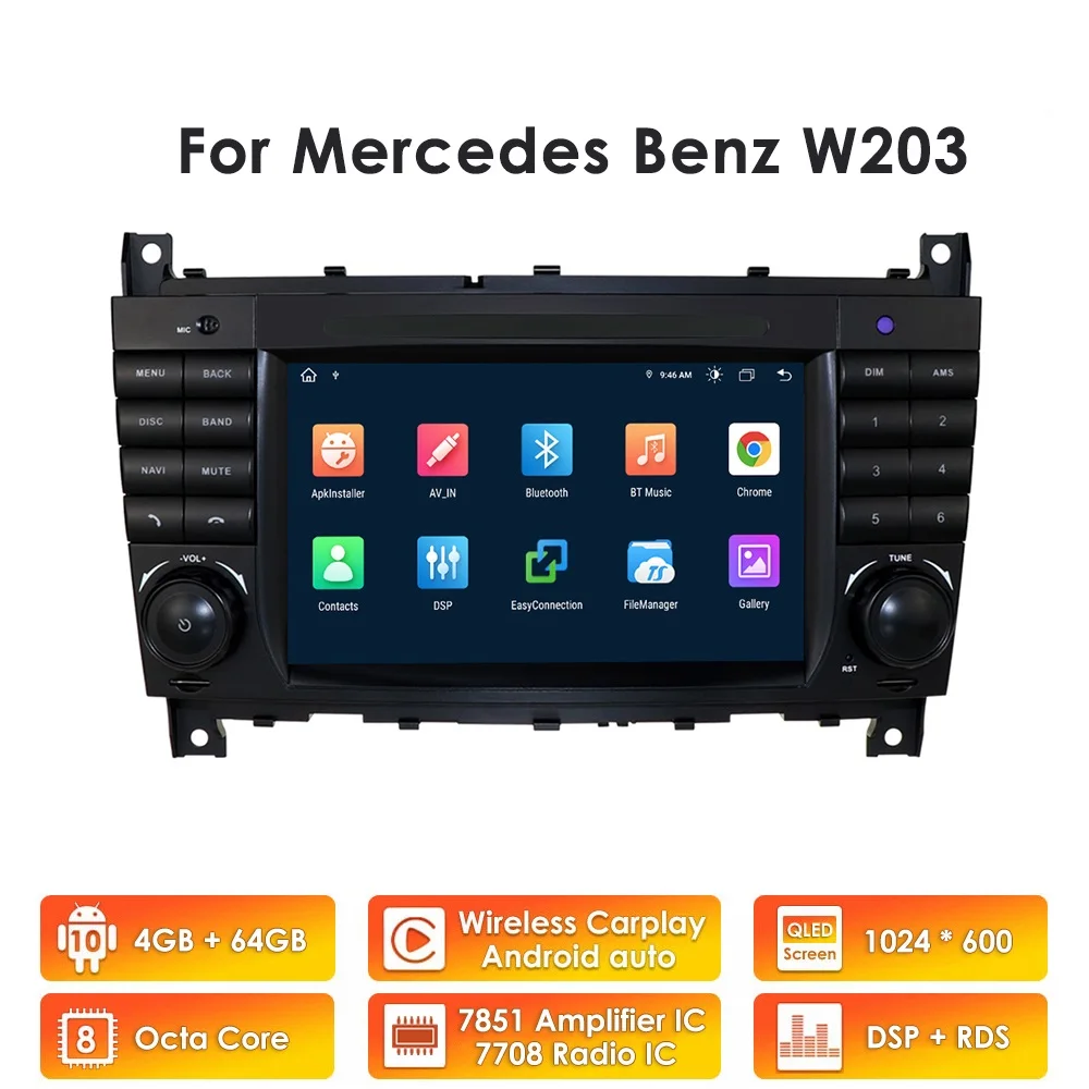 Carplay-7-Android-10-Car-Multimedia-Player-Autoradio-GPS-for-Mercedes ...
