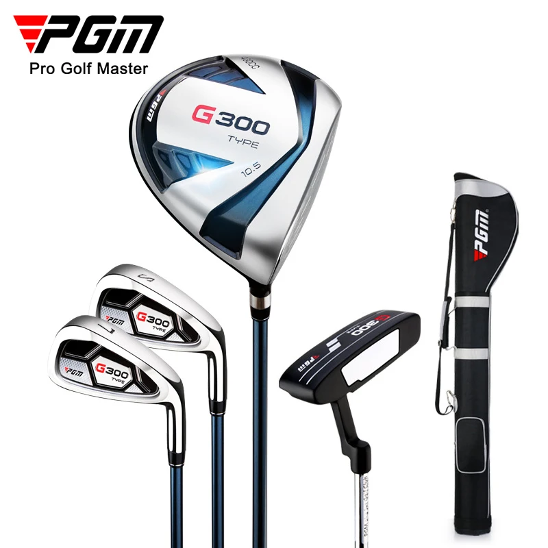 PGM 남성용 골프 클럽 세트, 초보자용 골프 티타늄 로드, 오른손잡이 MTG025, G300 세대, 4PCs