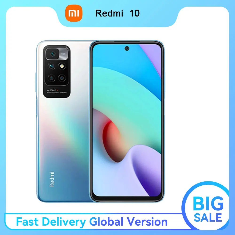 Xiaomi Redmi10 64gb/128gb Global Version New Smartphone 50mp Quad ...