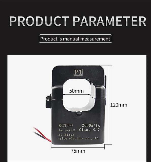 Split Core Current Sensor Open Type Metering Current