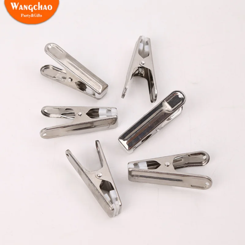 10Pcs-Multipurpose-Roestvrij-Stalen-Clips-Met-Plastic-Vel-Kleding-Clips ...