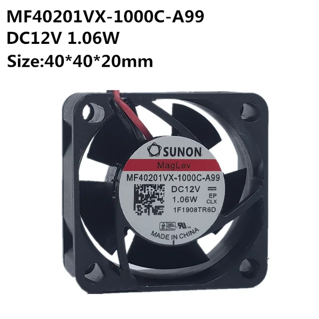 original MF40201VX-1000C-A99 40*20mm 4cm 12V 1.06W switch silent ...