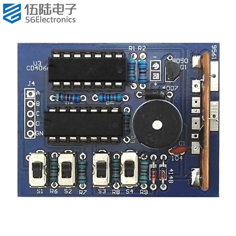 Electronic-Tech-DIY-Kit-Parts-16-Music-Sound-Box-Assembly-Practice ...