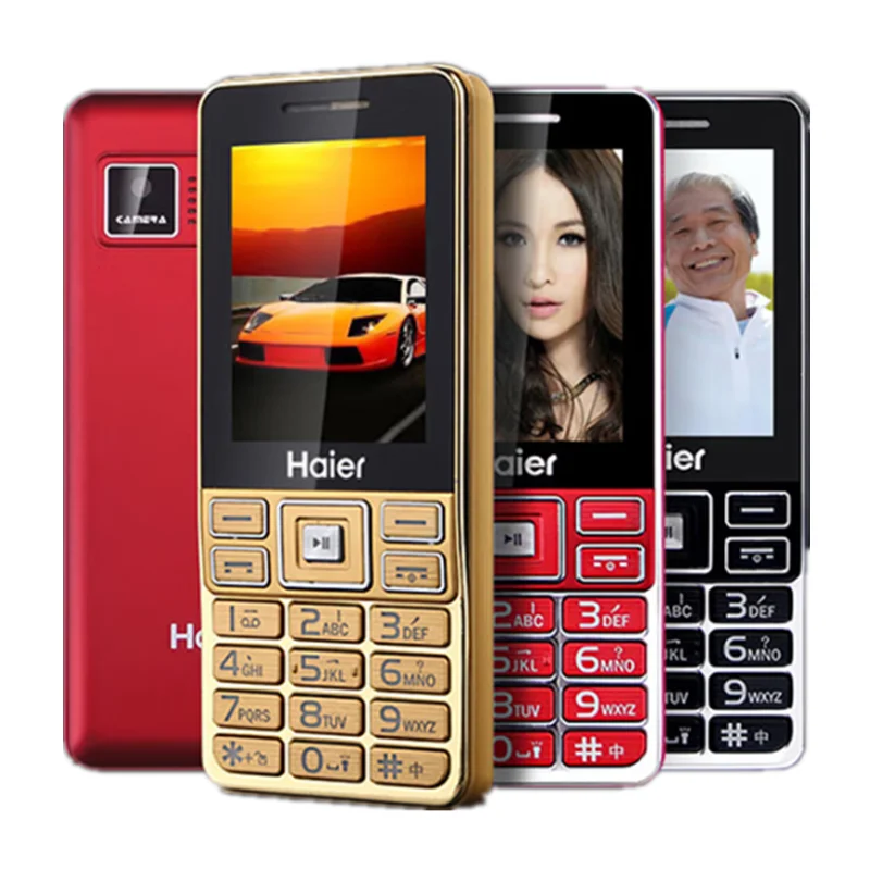 Haier M319 Push Button Mobile Phone Metal Frame 2.4" Dual Sim Bluetooth ...