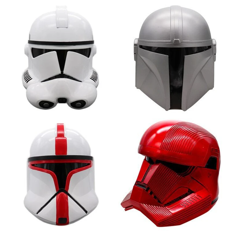 Star Wars Anime Peripherals Mandalorian Clone Troopers Cartoon Helmet ...