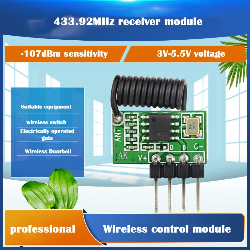 10pcs-433-Mhz-RF-Receiver-Learning-Code-Decoder-Module-for-433Mhz ...