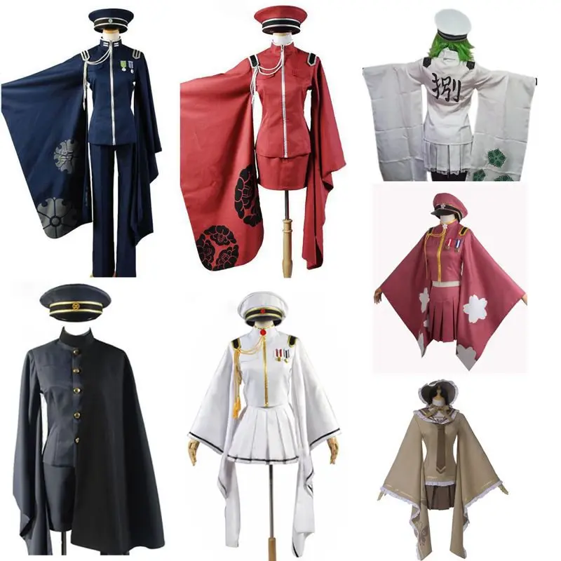 Anime-Senbonzakura-Rin-Kimono-Army-Uniform-Women-Men-Party-Outfit-Hat ...