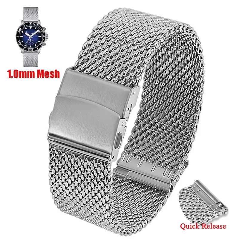 Milanese-Metal-Watch-Band-1-0mm-0-6mm-Mesh-Bracelet-for-Seiko-for-IWC ...