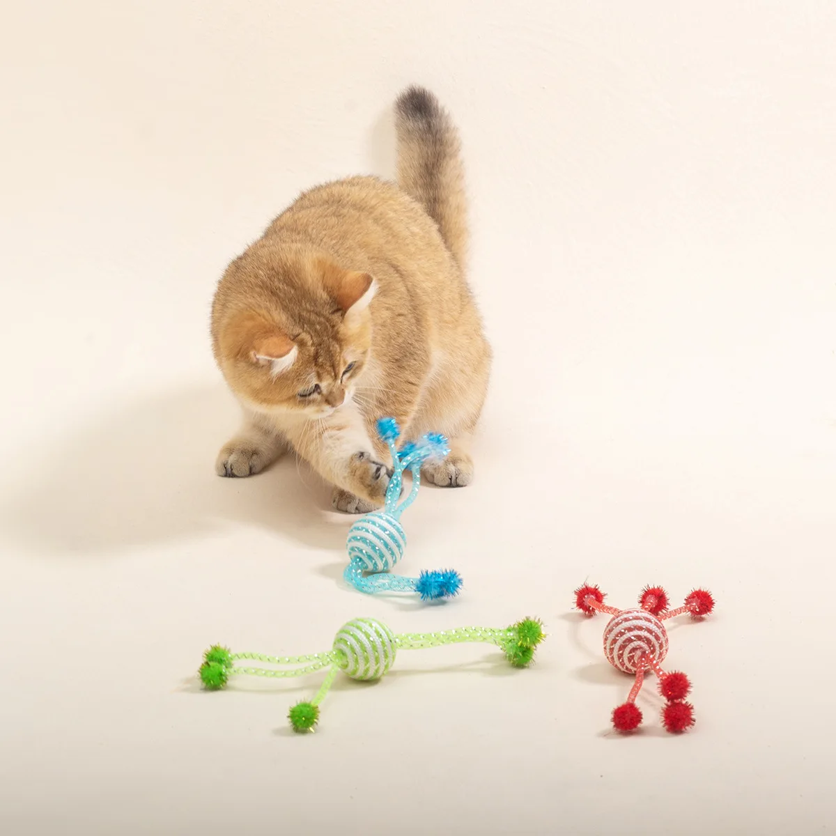Cat-Toy-for-Cats-Network-Tube-Wrapping-Rope-Ball-Kitten-Self-Hi-Toy ...