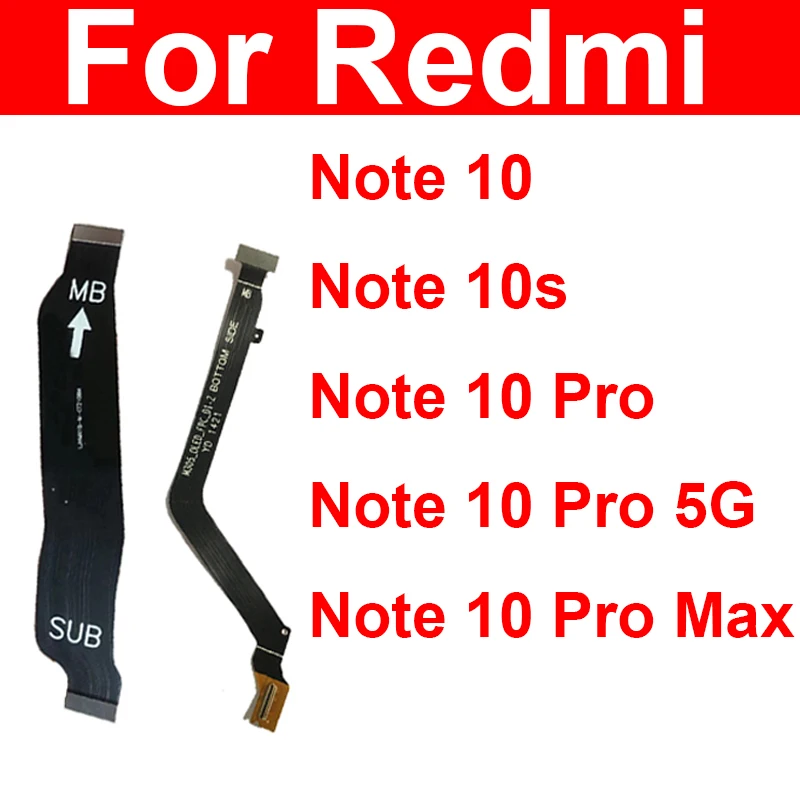 Lcd Motherboard Connector Flex Cable For Xiaomi Redmi Note 10 Note 10s ...