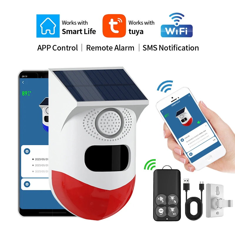 2in1-WiFi-Tuya-Smart-Remote-Control-Outdoor-Charging-Security-Sound ...