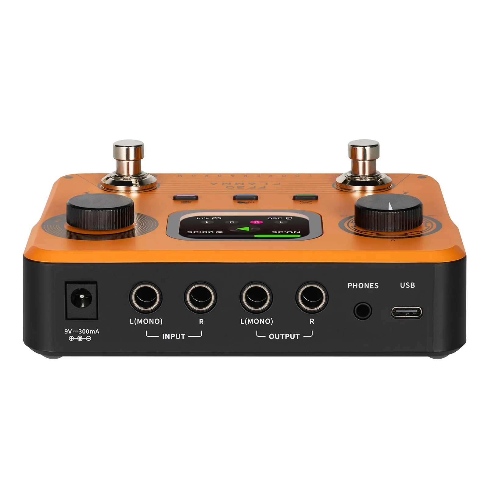 Flamma Ff20 Dual Footswitch Looper 300Min Rec, 100 Slots, 220 Drum ...