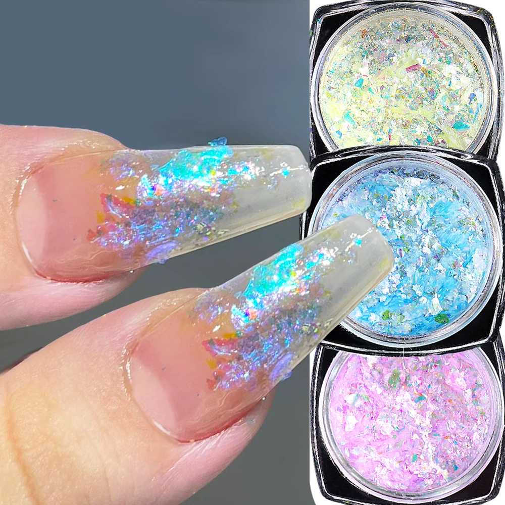 3D-Blue-Opal-Nail-Flakes-Glitter-Powder-Sparkly-Irregular-Purple-Pink ...