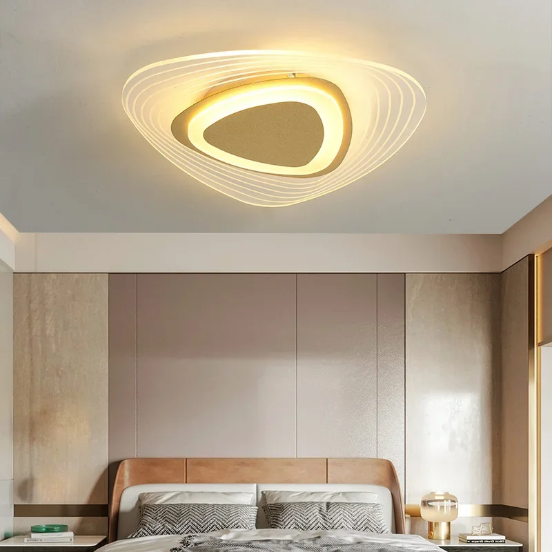 FSS modern ceiling lamp triangle simple shape bedroom children's room ...