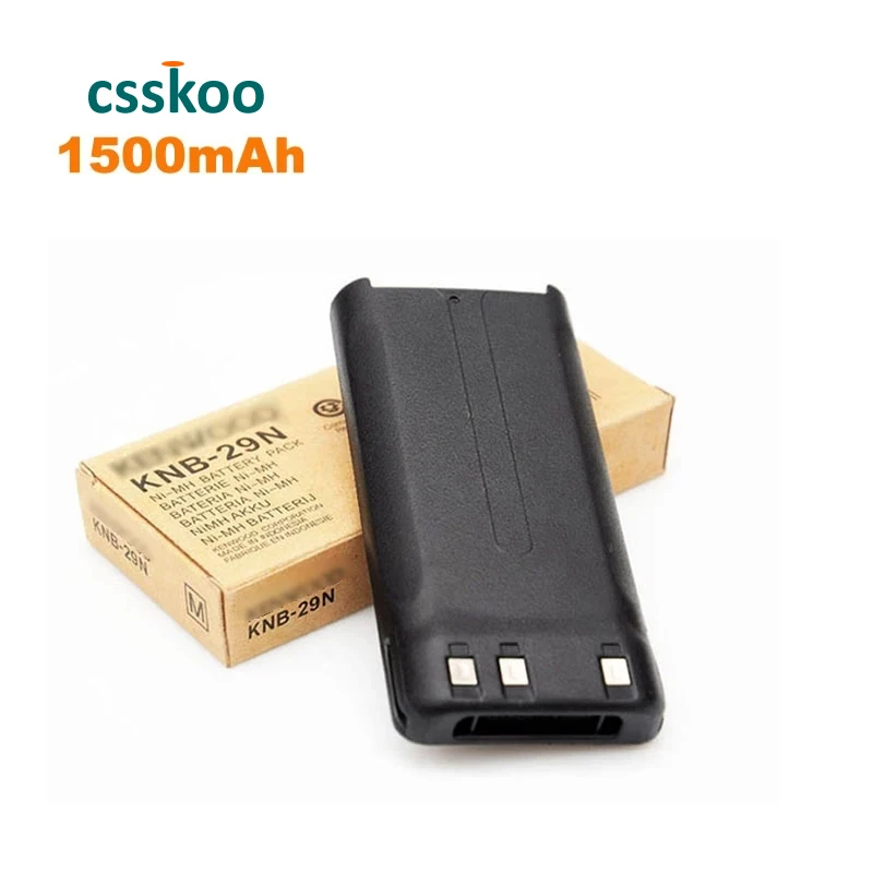 KNB 29N 7.2V 1500mAh Ni MH Bateria para Walkie Talkie TK 2202 TK 2200LP TK 3200LP TK2200 TK3200 ...