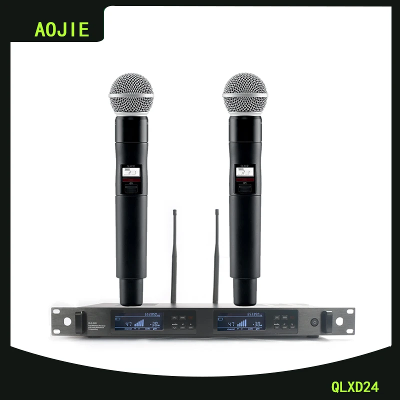 Uhf Microphone Wireless System | Diversity Uhf | Qlxd24 | Qlxd4 | Aojie - Quality Qlxd4 Qlxd24 ...