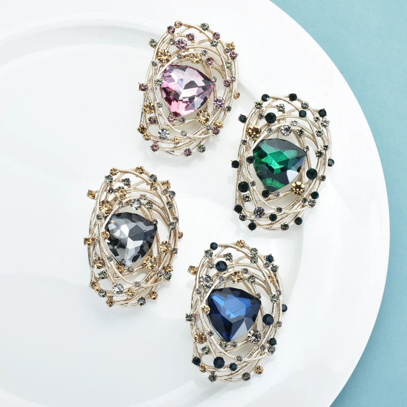 Wuli-baby-Sparkling-Crystal-Geometric-Brooches-For-Women-Unisex-4-color ...