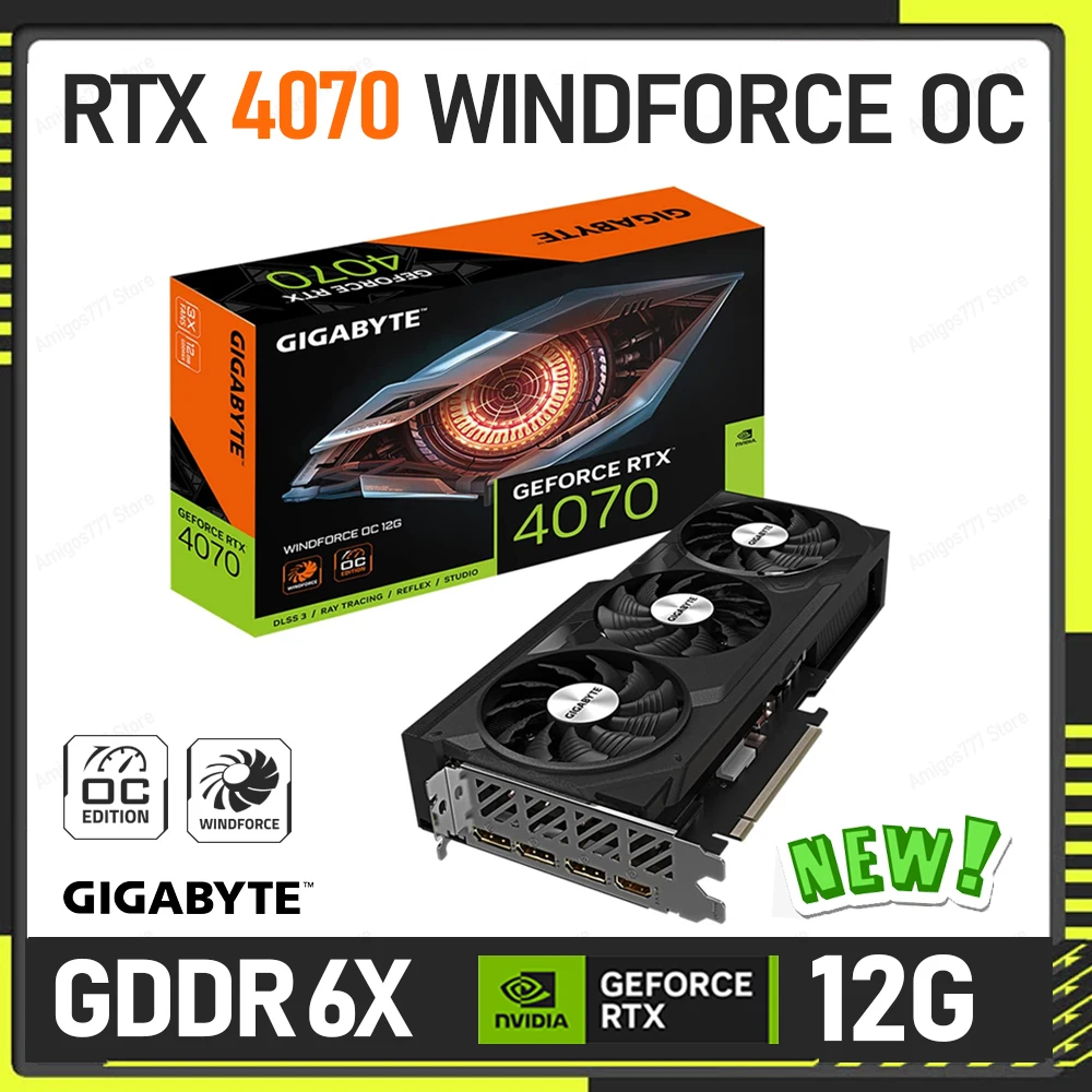 GIGABYTE-GeForce-GTX-4070-WINDFORCE-OC-12G-PC-Video-Card-GDDR6X-Support ...