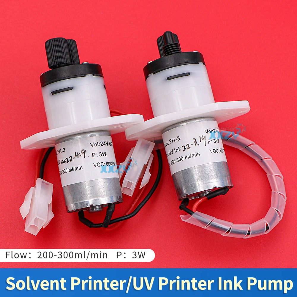 FH-3 Diaphragm Pump 24V 3W 200-300ml/MIN Liquid Pump for Inkjet Printer ...